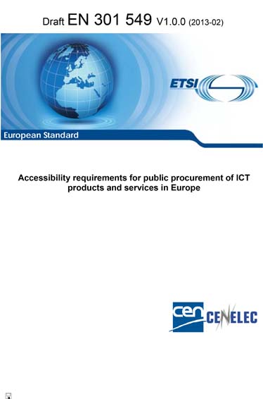 DS/EN 301 549 V1.1.1:2014 - Accessibility requirements for public ...