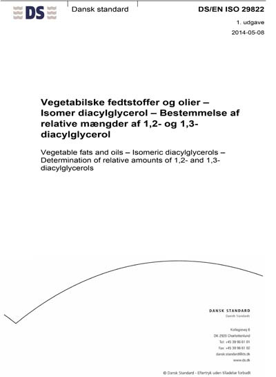 DS/EN ISO 29822:2014 - Vegetable fats and oils - Isomeric ...