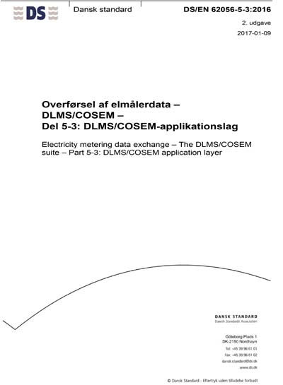 DS/EN 62056-5-3:2016 - Electricity metering data exchange - The DLMS ...
