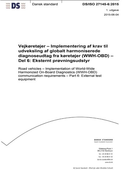 DS/ISO 27145-6:2015 - Road vehicles - Implementation of World-Wide ...