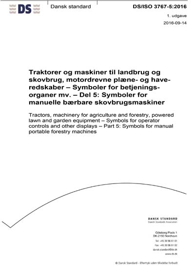 DS/ISO 3767-5:2016 - Tractors, machinery for agriculture and forestry ...