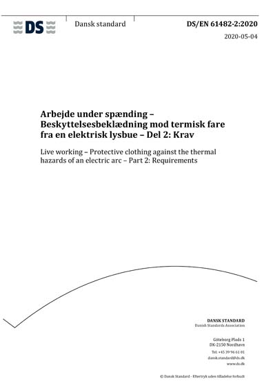 DS/EN 61482-2:2020 - Live working - Protective clothing against the ...