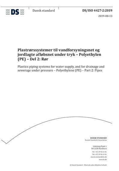 DS/ISO 4427-2:2019 - Plastics piping systems for water supply, and for ...