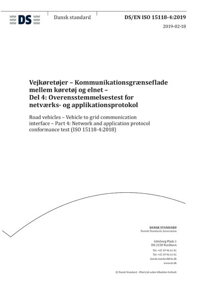 DS/EN ISO 15118-4:2019 - Road vehicles - Vehicle to grid communication ...