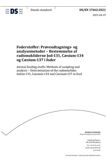 DS/EN 17462:2021 - Animal feeding stuffs: Methods of sampling and ...