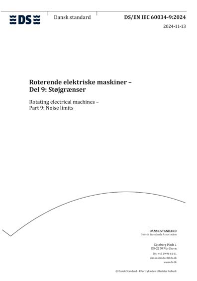 DS/EN IEC 60034-9:2024 - Rotating electrical machines - Part 9: Noise ...