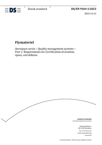 DS/EN 9104-1:2023 - Aerospace series - Quality management systems ...
