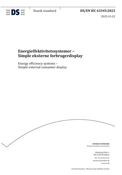 DS/EN IEC 63345:2023 - Energy efficiency systems - Simple external ...