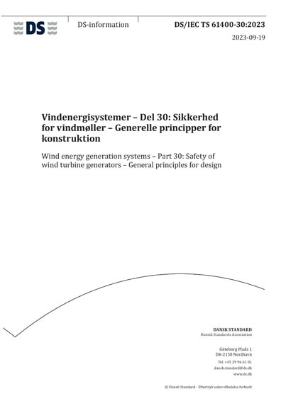 DS/IEC TS 61400-30:2023 - Wind energy generation systems - Part 30 ...