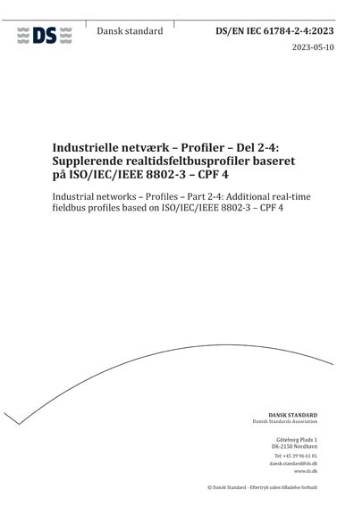 DS/EN IEC 61784-2-4:2023 - Industrial networks - Profiles - Part 2-4 ...