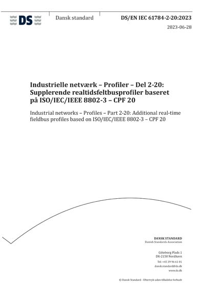 DS/EN IEC 61784-2-20:2023 - Industrial networks - Profiles - Part 2-20 ...