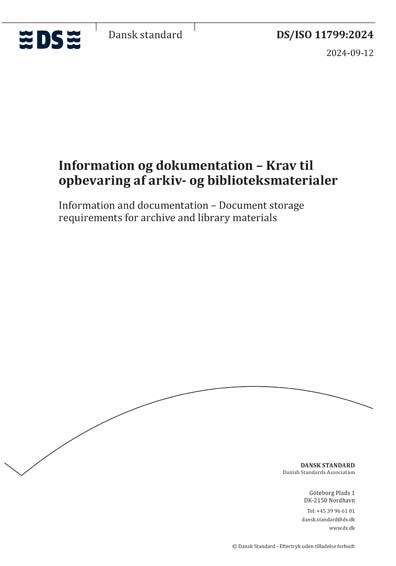 DS/ISO 11799:2024 - Information and documentation - Document storage ...