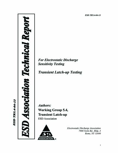 ESD TR5.4-04-13 - ESD Association Technical Report For Electrostatic ...