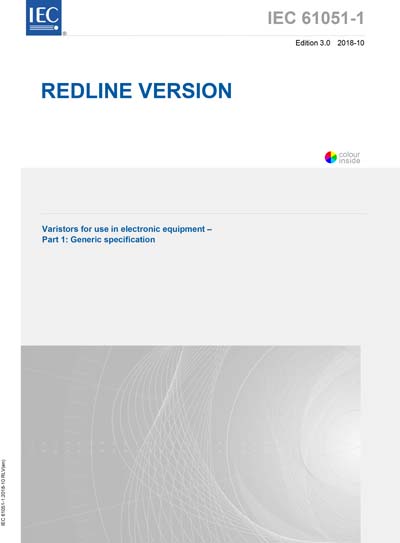 S+ IEC 61051-1 Ed. 3.0 en:2018 (Redline version) - Varistors for use in ...