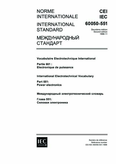 IEC 60050-551 Ed. 2.0 t:1998 - International Electrotechnical ...