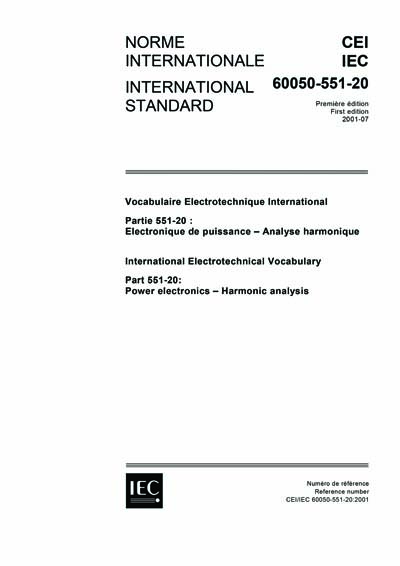 IEC 60050-551-20 Ed. 1.0 b:2001 - International Electrotechnical ...