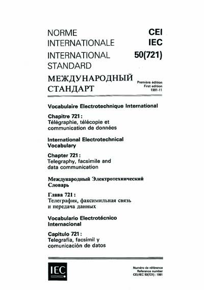 IEC 60050-721 Ed. 1.0 t:1991 - International Electrotechnical ...