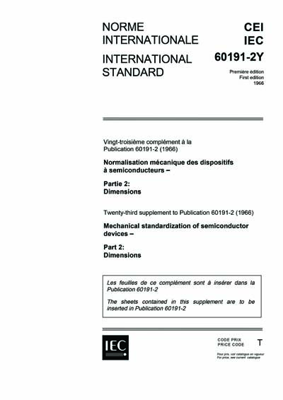 IEC 60191-2Y Ed. 1.0 b:2000 - Twenty-third supplement - Mechanical ...