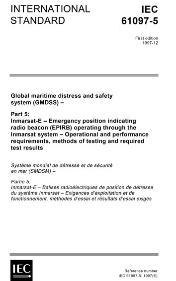 IEC 61097-5 Ed. 1.0 en:1997 - Global maritime distress and safety ...