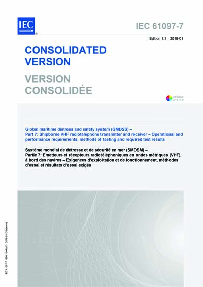 IEC 61097-7 Ed. 1.1 b:2018 - Global maritime distress and safety system ...
