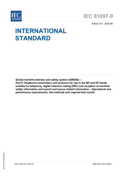 IEC 61097-9 Ed. 2.0 en:2025 - Global maritime distress and safety ...