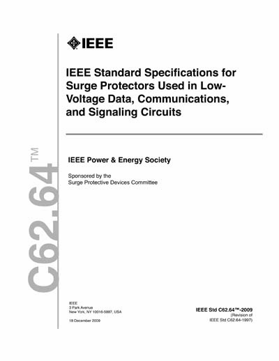 IEEE Std C62.64-2009 - IEEE Standard Specifications for Surge ...