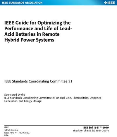 IEEE 1561-2019 - IEEE Guide for Optimizing the Performance and Life of ...