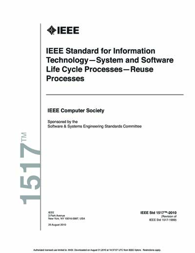 IEEE 1517-2010 - Information Technology - System and Software Life ...