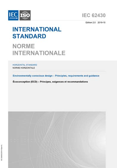 IEC 62430:2019 - Environmentally conscious design (ECD) - Principles ...