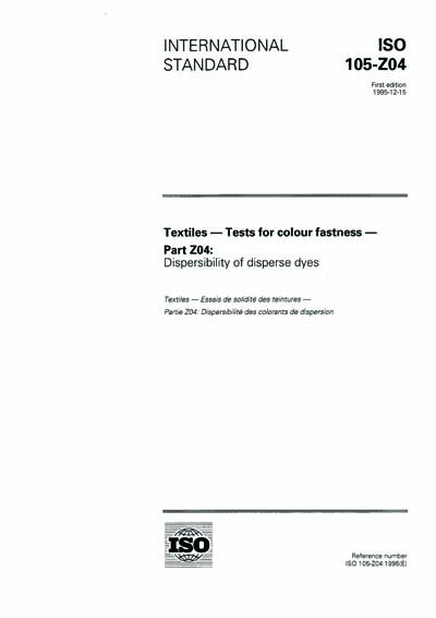 ISO 105-Z04:1995 - Textiles -- Tests for colour fastness -- Part Z04 ...