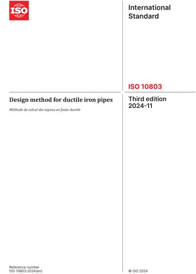 ISO 10803:2024 - Design method for ductile iron pipes