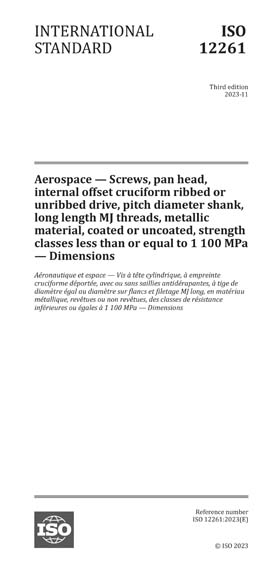 ISO 12261:2023 - Aerospace - Screws, pan head, internal offset ...