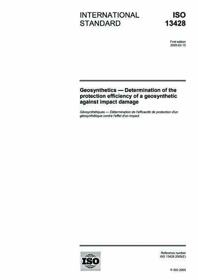 ISO 13428:2005 - Geosynthetics - Determination of the protection ...