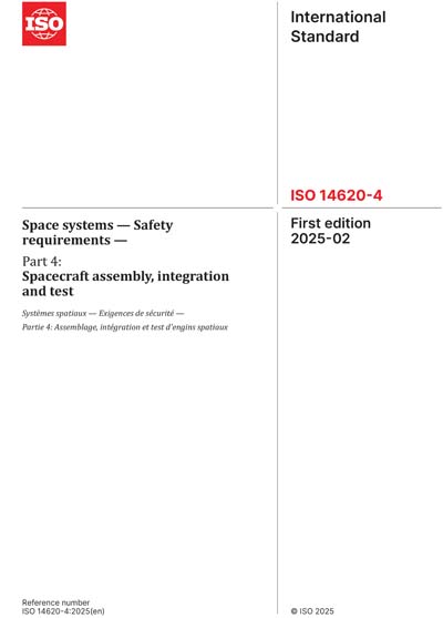 ISO 14620-4:2025 - Space systems - Safety requirements - Part 4 ...