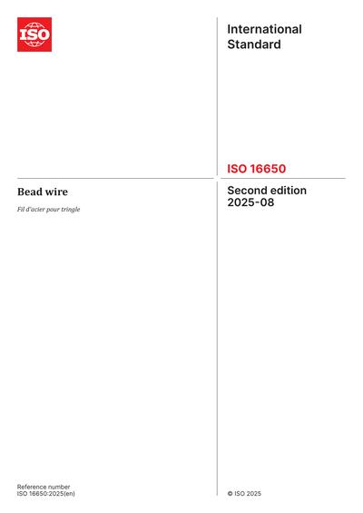 ISO 16650:2025 - Bead wire