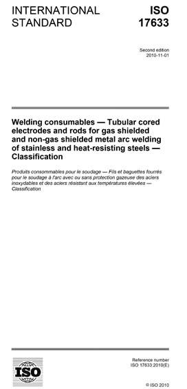 ISO 17633:2010 - Welding consumables - Tubular cored electrodes and ...