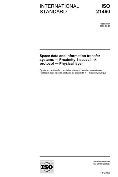 ISO 21460:2006 - Space data and information transfer systems ...