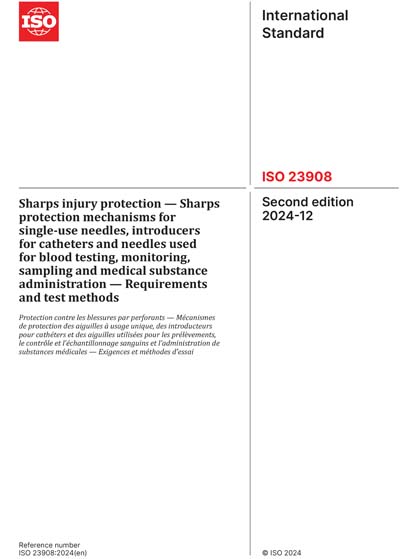 ISO 23908:2024 - Sharps injury protection - Sharps protection ...