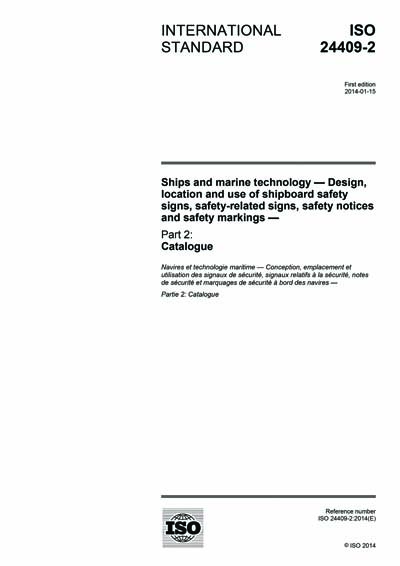 ISO 24409-2:2014 - Ships and marine technology - Design, location and ...