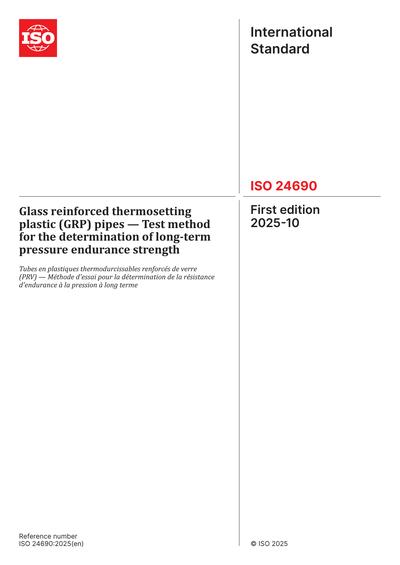 ISO 24690:2025 - Glass reinforced thermosetting plastic (GRP) pipes ...
