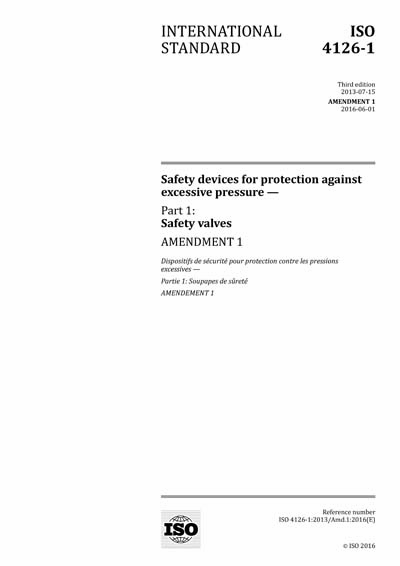 ISO 4126-1:2013/Amd1:2016 - - Amendment 1