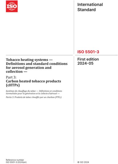 ISO 5501-3:2024 - Tobacco heating systems - Definitions and standard ...