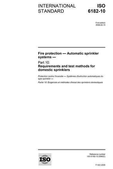 ISO 6182-10:2006 - Fire protection - Automatic sprinkler systems - Part ...