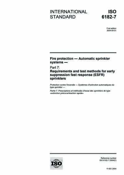 ISO 6182-7:2004 - Fire protection - Automatic sprinkler systems - Part ...