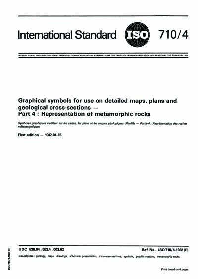 ISO 710-4:1982 - Graphical symbols for use on detailed maps, plans and ...