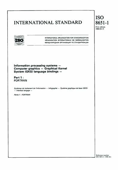ISO 8651-1:1988 - Information processing systems - Computer graphics ...