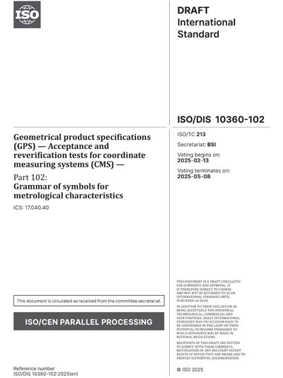 ISO/DIS 10360-102:2025 - Geometrical product specifications (GPS ...