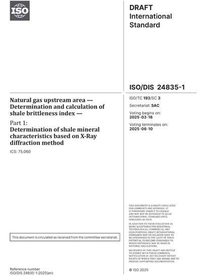 ISO/DIS 24835-1:2025 - Natural gas upstream area - Determination and ...