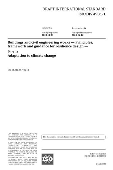 ISO/DIS 4931-1:2023 - Buildings and civil engineering works ...