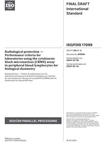 ISO/FDIS 17099:2024 - Radiological protection - Performance criteria ...